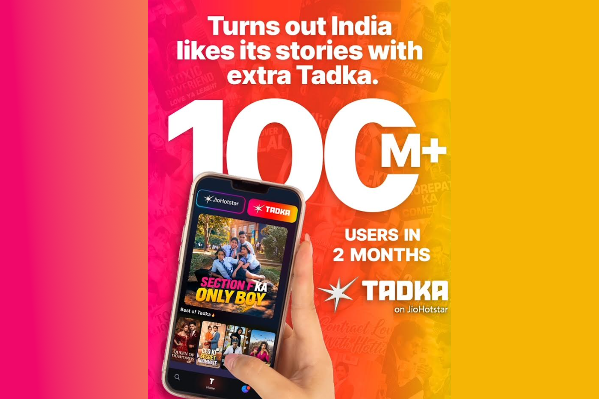 JioHotstar’s Tadka hits 100 million users amid short-film growth